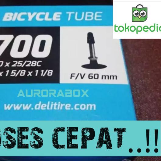 Jual deli tire ban sepeda 700 x25/28c presta 60mm | Shopee Indonesia