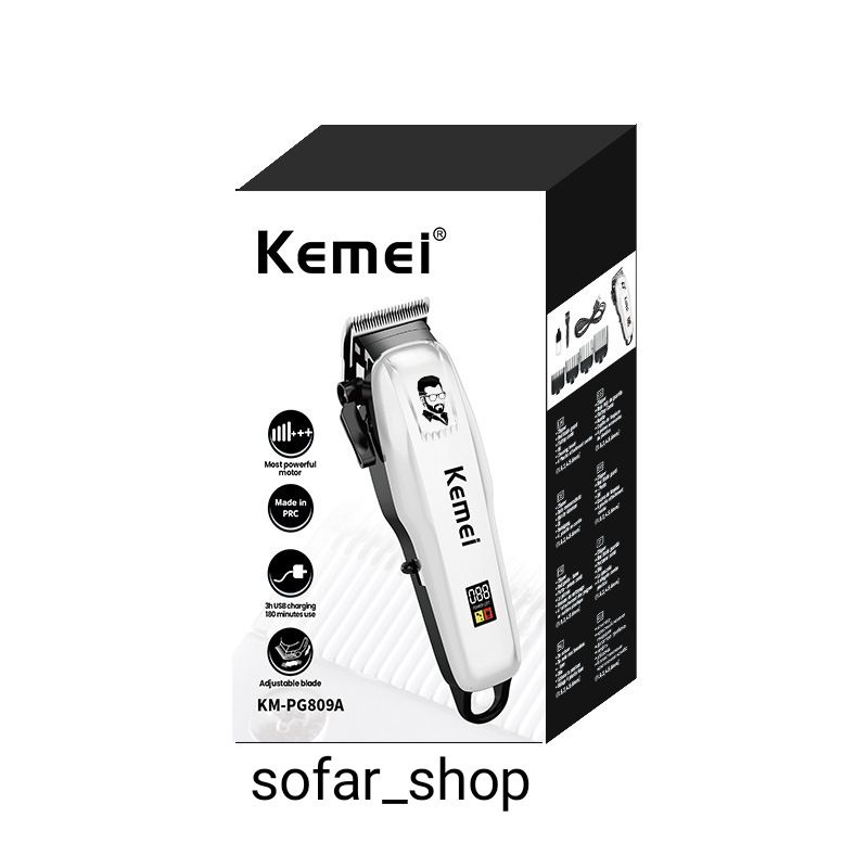 Jual KEMEI KM-2619 Alat Cukur Rambut Profesional Tanpa Kabel Rechargeable KEMEI | Shopee Indonesia