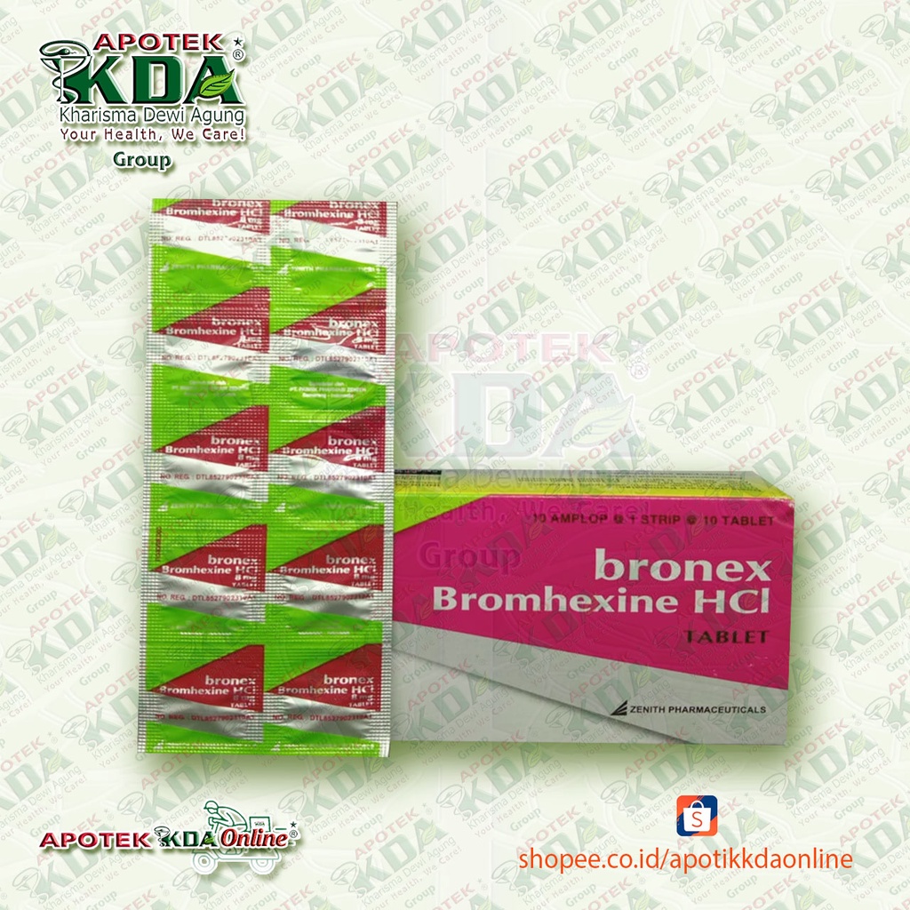 Jual BRONEX TABLET 1 STRIP OBAT MENGENCERKAN DAHAK | Shopee Indonesia