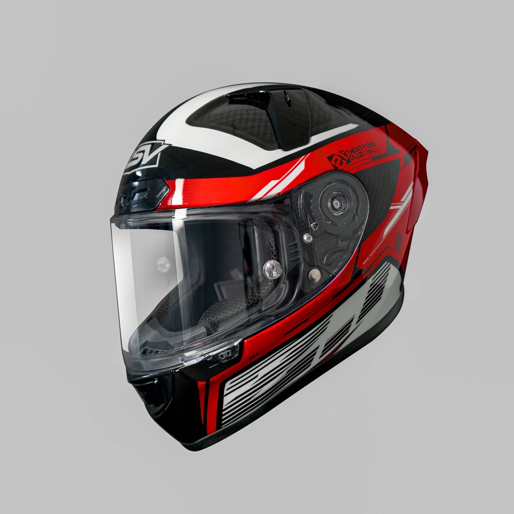 Jual HELM RSV FFC21 FIBER COMPOSITE POISON RED | Shopee Indonesia