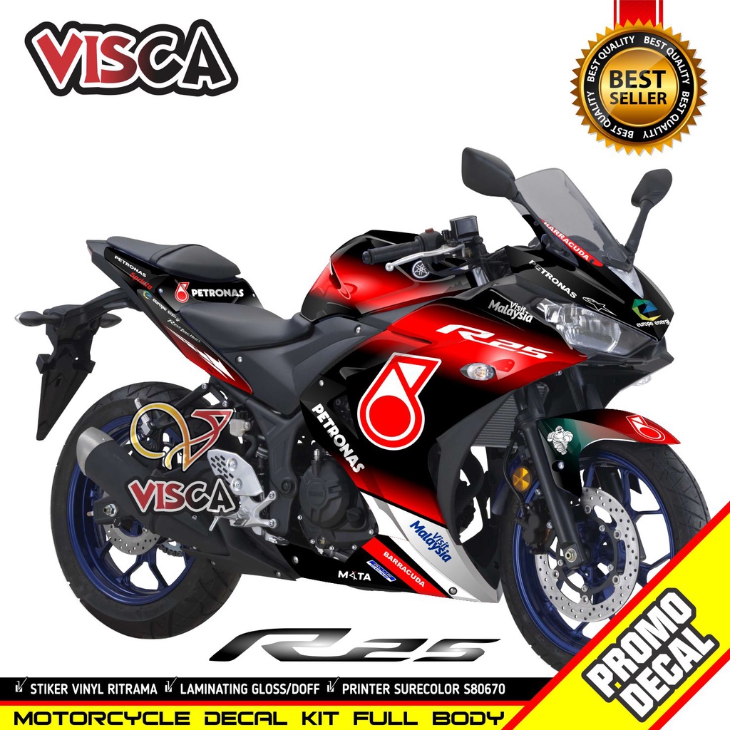 Jual Decal R25 Old Full Body Stiker R25 Old Striping R25 Old Sticker ...