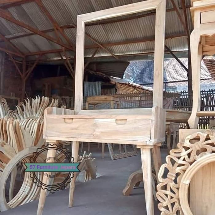 Jual Meja rias retro kayu jati mentahan | Shopee Indonesia