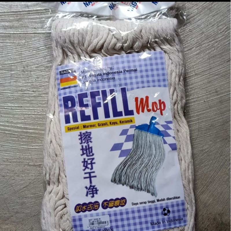 Jual Refil Mop/Pel Lantai sumbu cotton Nagata 2000N | Shopee Indonesia