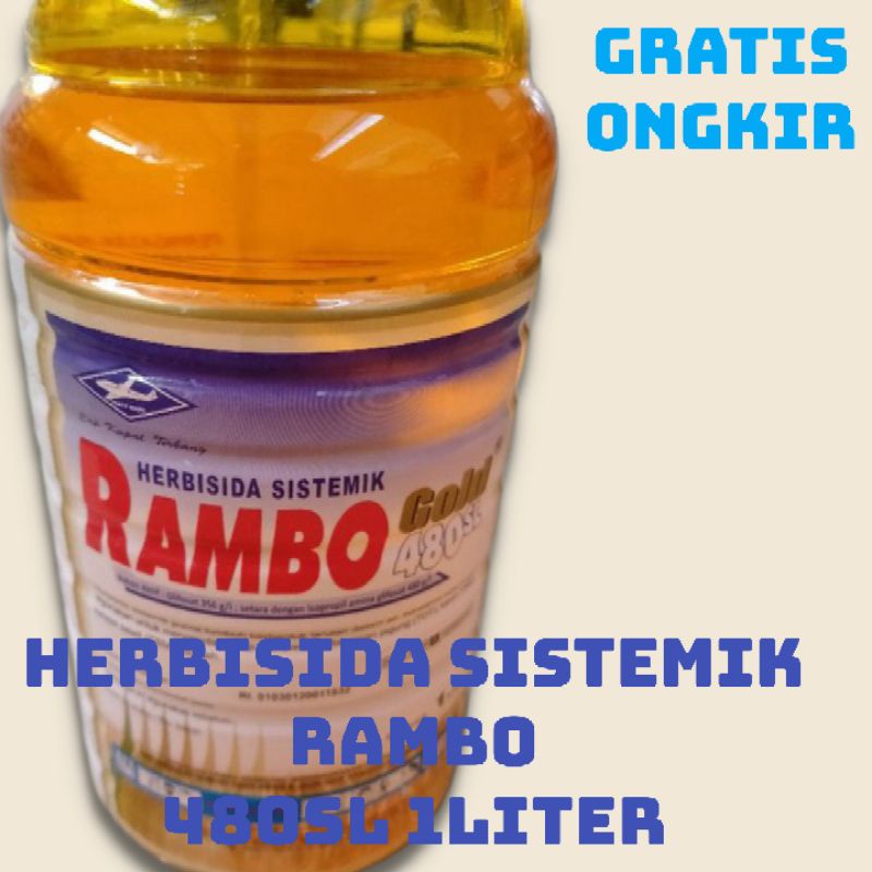 Jual ☑️Rambo Gold herbisida sistemik 480sl 1liter,obat gulma,obat ...