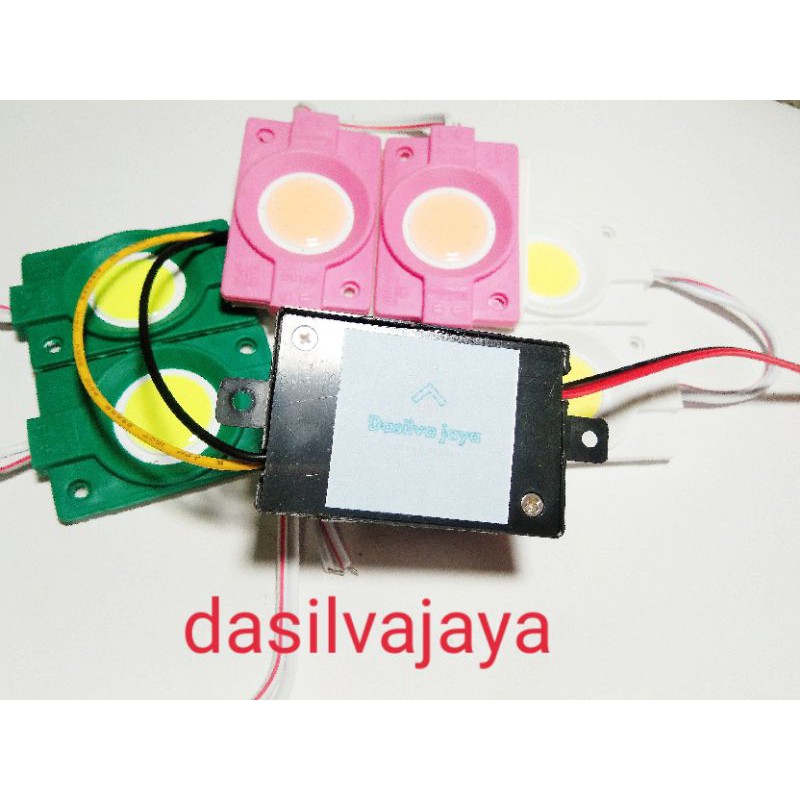 Jual MODUL LAMPU LED KILAT/BLITZ PESAWAT 24 VOLT +2 LAMPU LED COB TIPIS ...