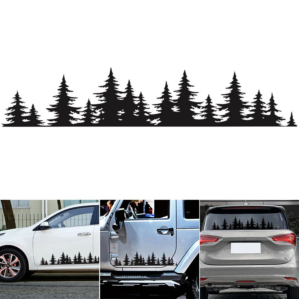 Jual Stiker Mobil Hutan Pohon Pinus - Pine Tree Forest Mountains ...