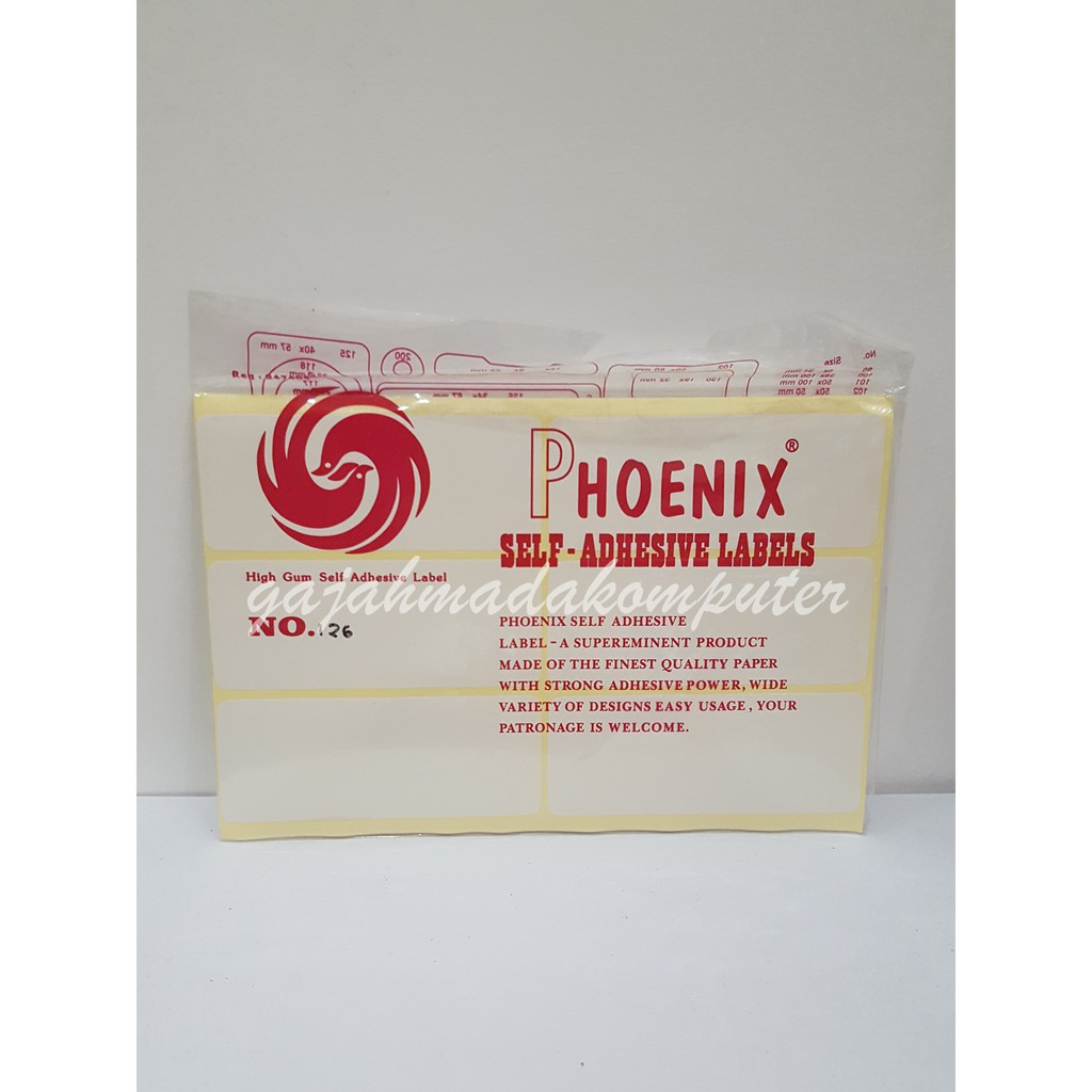 Jual Sticker Label Nama Undangan Surat Phoenix 126 | Shopee Indonesia