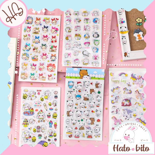 Jual Sticker DIY 1 set isi 6 lembar lucu cute dekorasi bullet journal ...