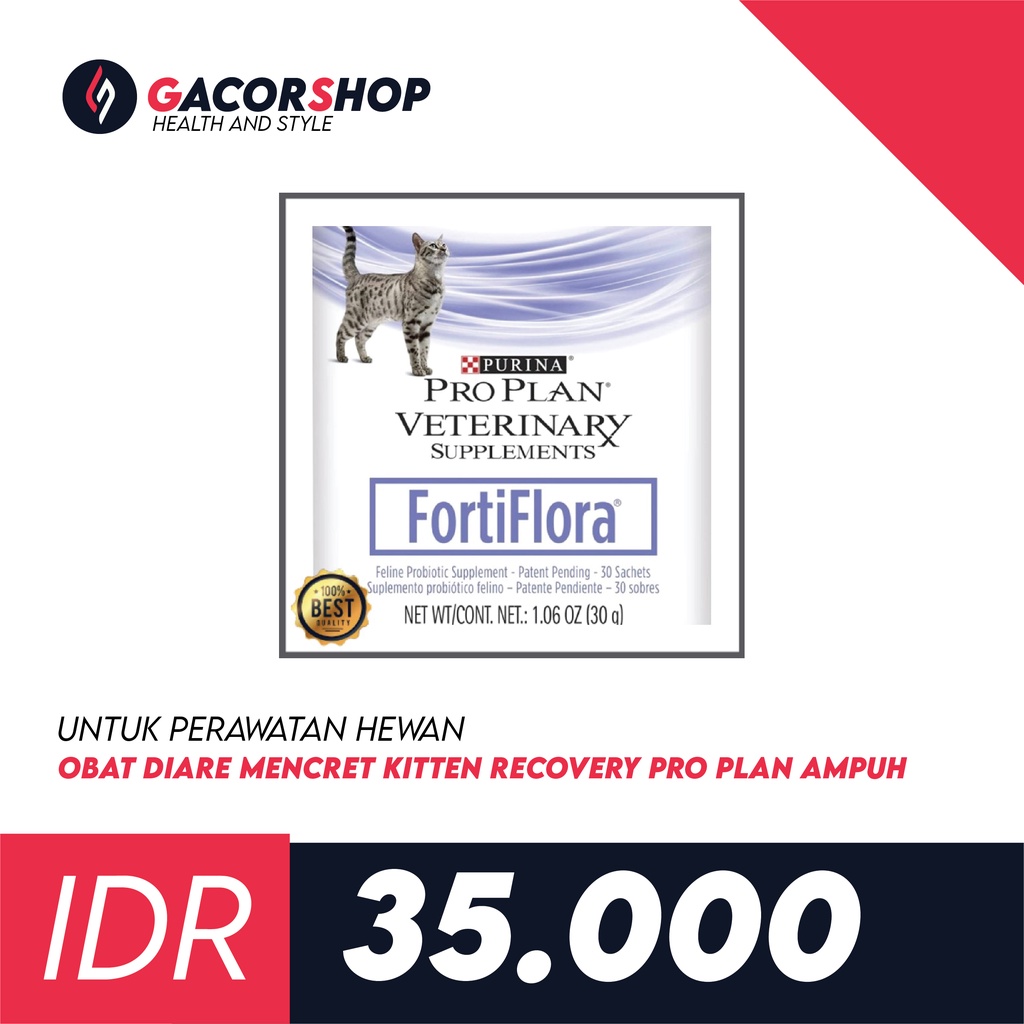 Jual Purina FORTIFLORA Proplan Probiotik Kucing Obat Diare Mencret ...