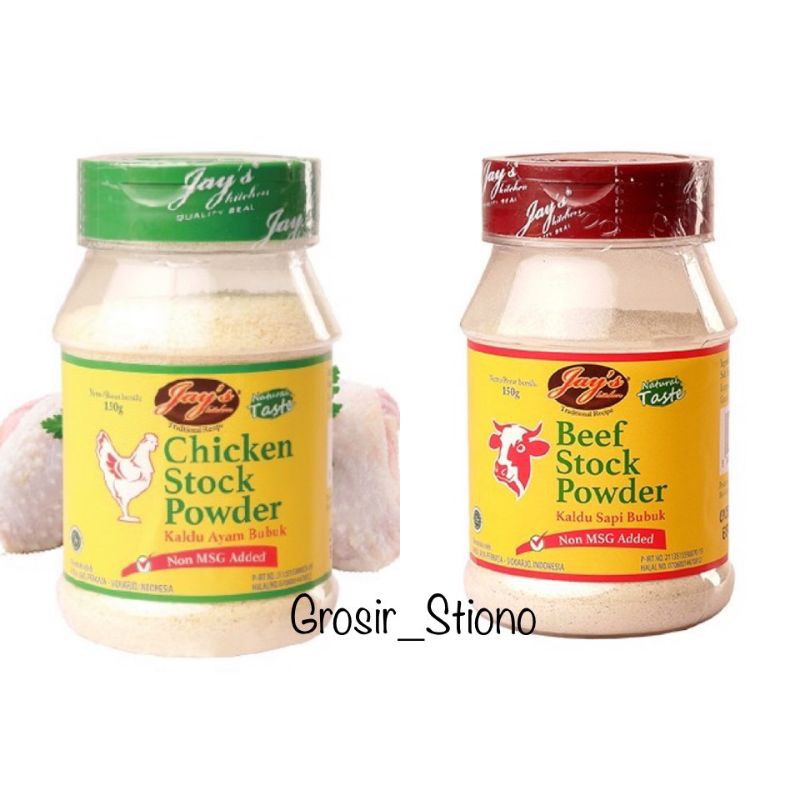 Jual Jays Chicken Stock Powder 150g / Beef Stock Powder 150g | Shopee ...