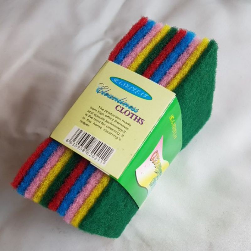 Jual sabut cuci piring kasar / cleanliness cloths 1 pack isi 10 pcs ...