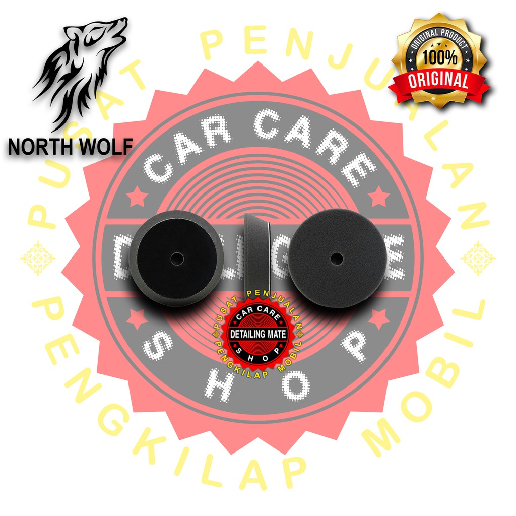 Jual North Wolf Foam Buffing Pad 3 inch grey (NW 004B) | Shopee Indonesia