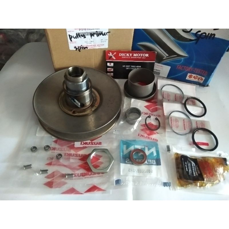Jual Puly Pulley Pully Puley Belakang Assy Komplit Suzuki Spin Skywave SkyDrive Hayate Asli ...