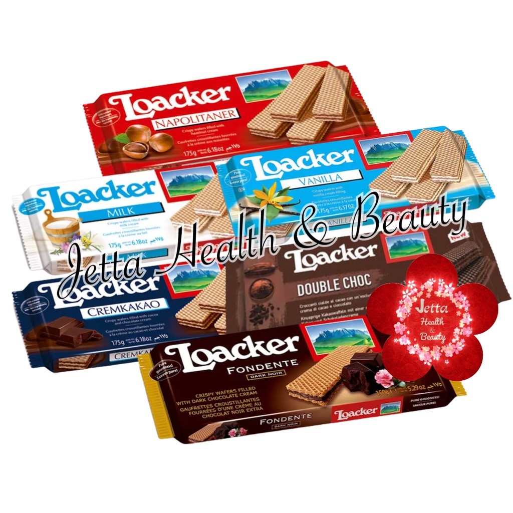 Jual Loacker Classic Wafer Napolitaner Vanilla Milk Cream Kokoa ...