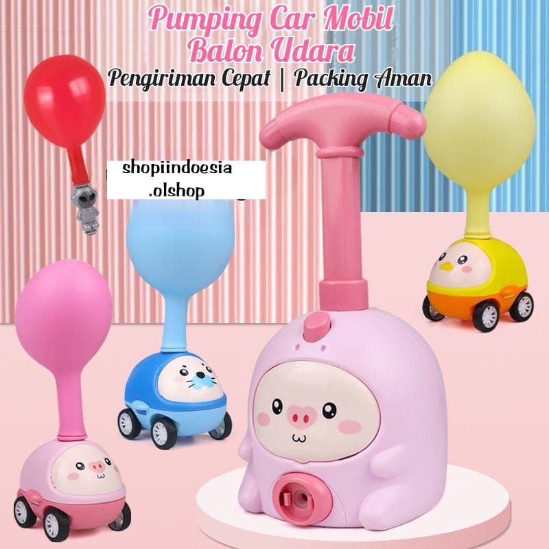 Jual Air Pumping Balon Car Mainan Tiup Pompa Balon Mobil Balapan ...