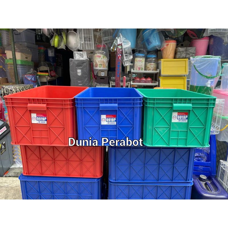 Jual Container Box Industri Plastik 9919 P / Keranjang Industri Rapat ...