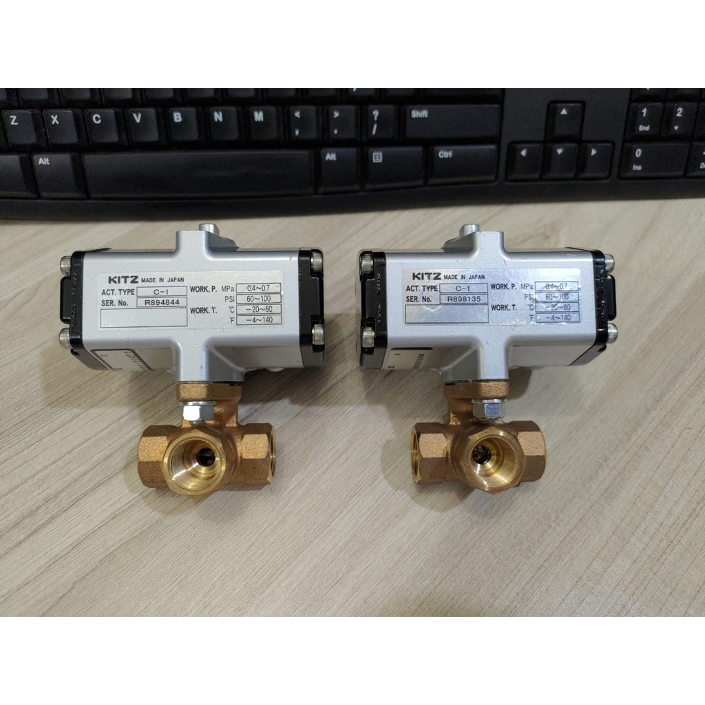 Jual BALL VALVE KITZ ACTUATOR C-TNE 3 WAY 3/8" | Shopee Indonesia