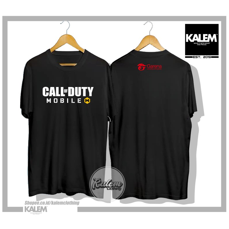 Jual Kaos Baju Game Call Of Duty COD Mobile Logo Kaos Game Online ...