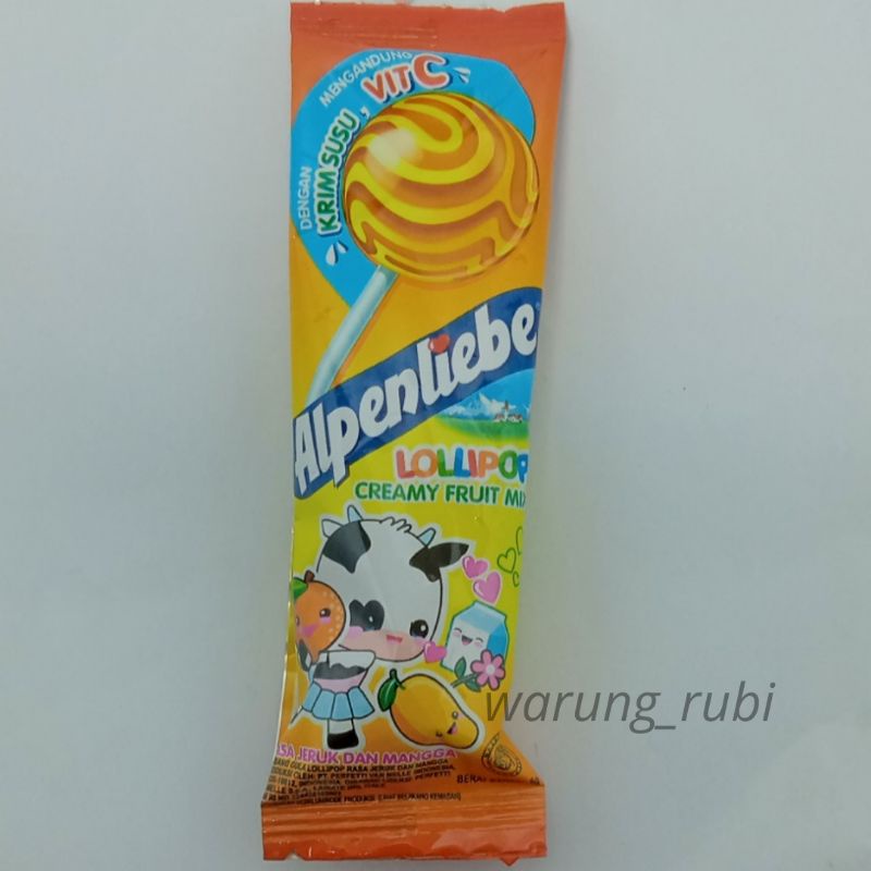 Jual Alpenliebe Lolipop Creamy Fruit Mix rasa Jeruk Mangga 6 gram ...