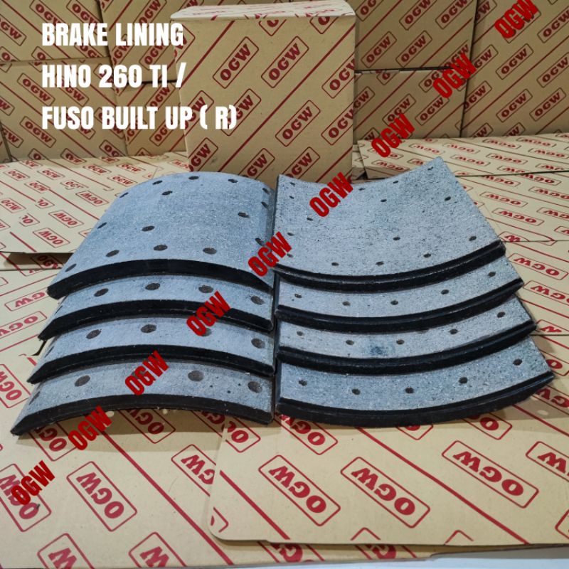 Jual Kampas Rem Brake Lining Hino Lohan 260TI / Fuso Built Up R ...