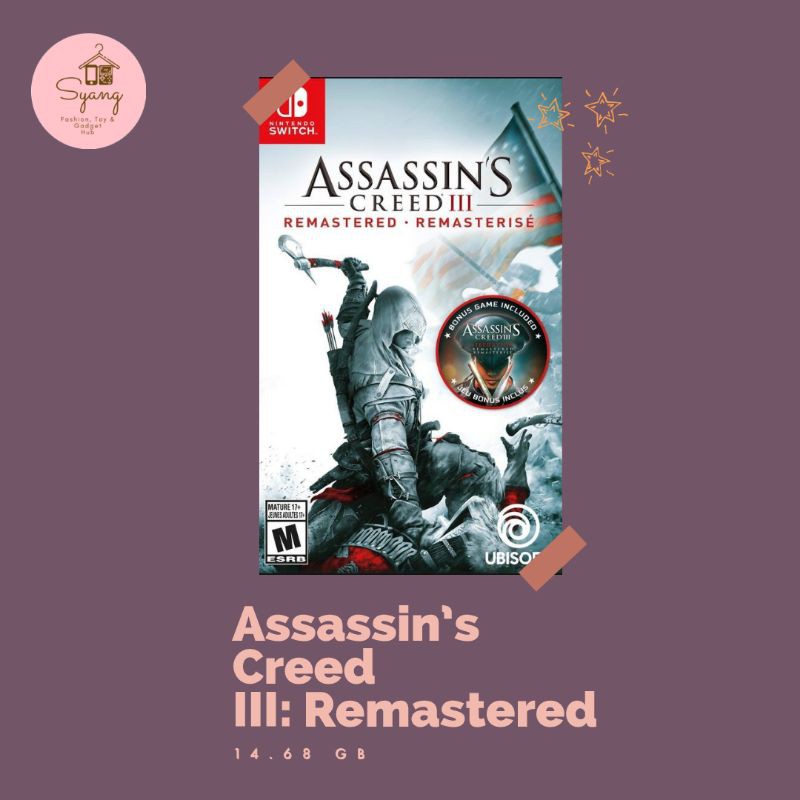 Jual Assassin Creed 3 Assassin's Creed Remastered III Nintendo Switch ...