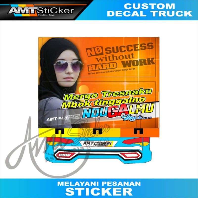 Jual [Terlaris] Sticker Decal Truck Bak Belakang Stiker Truk Stiker Bak ...