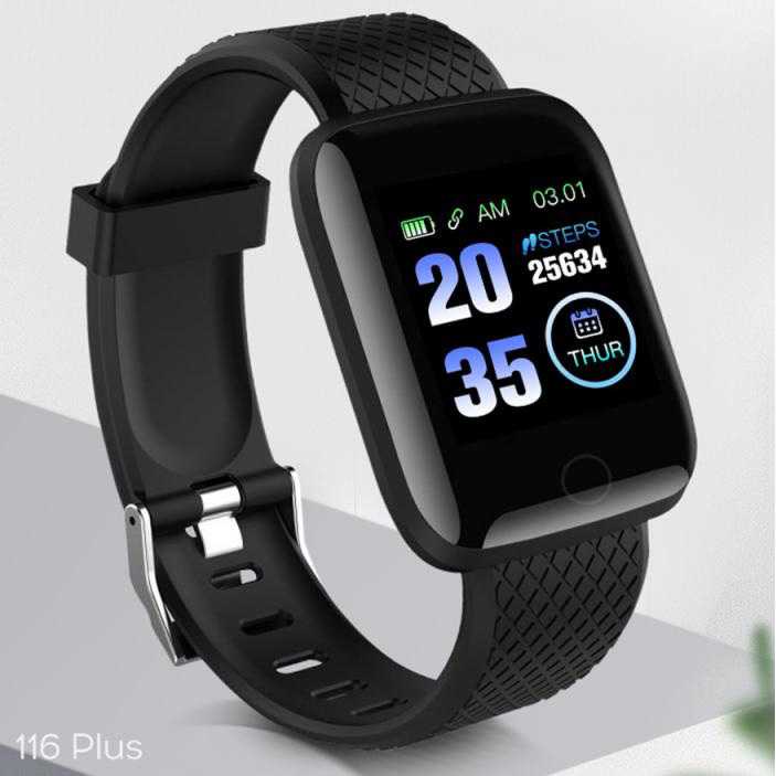 Jual Smartwatch Sport Tracker Bluetooth Heart Rate - 116 PLUS Original ...
