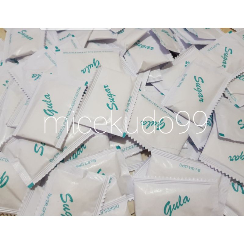 Jual GULA SACHET / WHITE SUGAR SACHET 8 GRAM | Shopee Indonesia