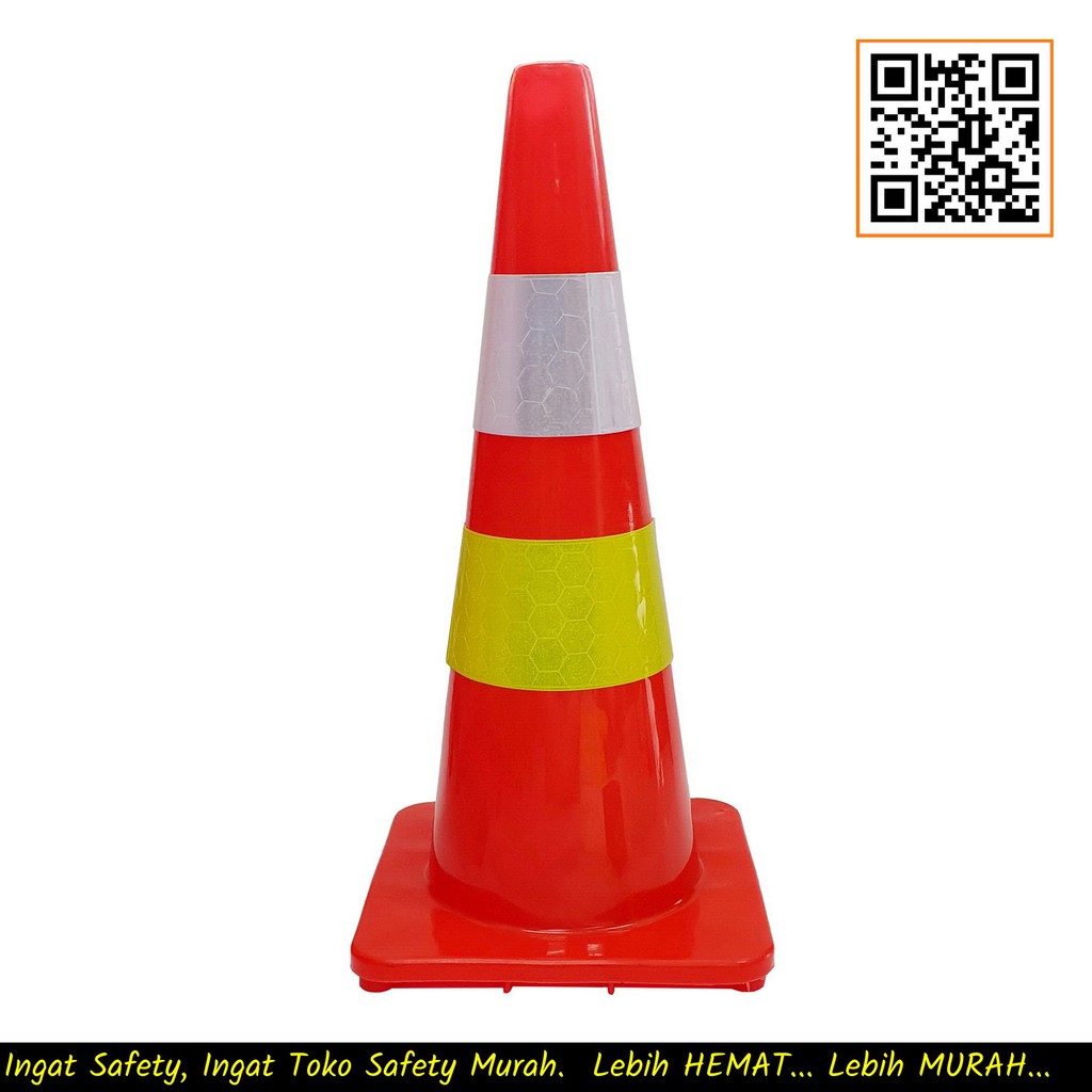 Jual Traffic Cone / Kerucut Jalan / Safety Cone Dasar Orange 70 Cm ...