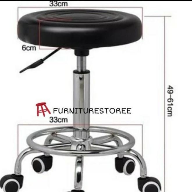 Jual KURSI MINIMALIS CAFE BAR RODA BULAT HIDROLIK NON COD B5464EDEW ...