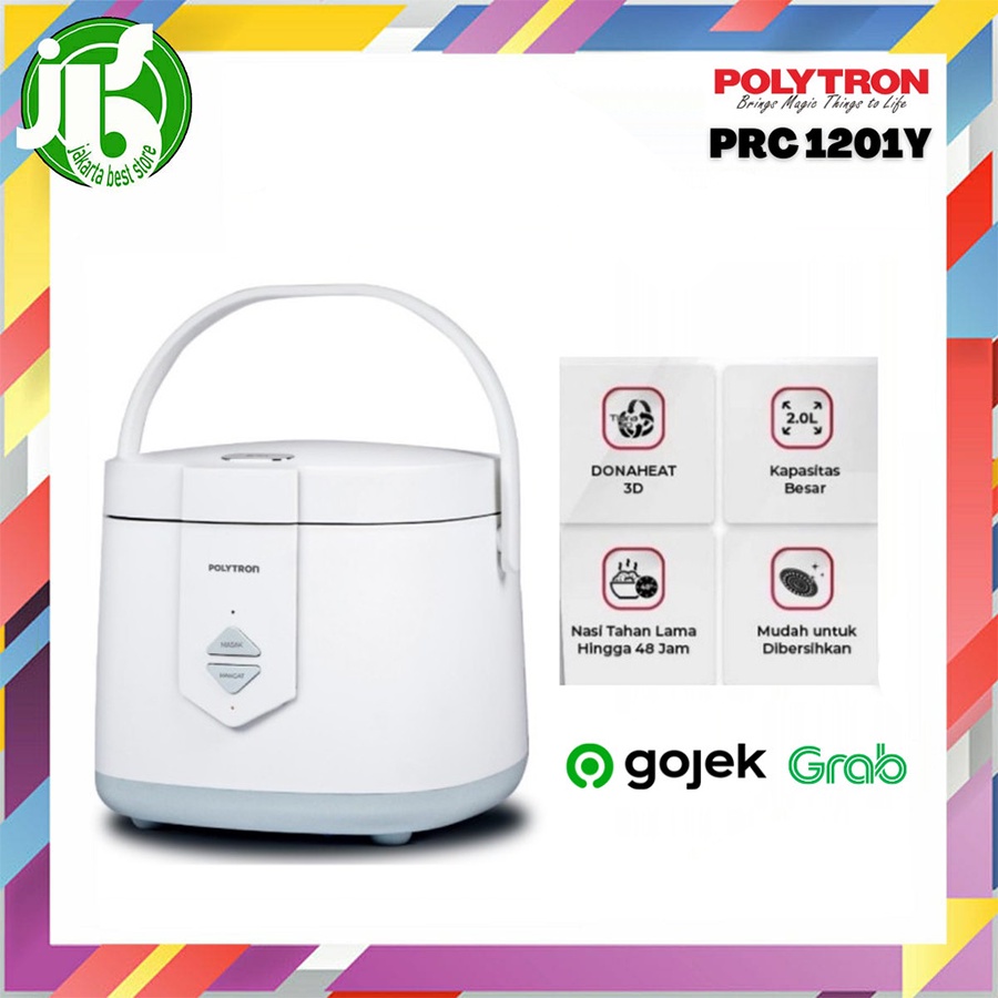 Jual POLYTRON RICE COOKER DONABE 2 Liter PRC 1201Y | Shopee Indonesia