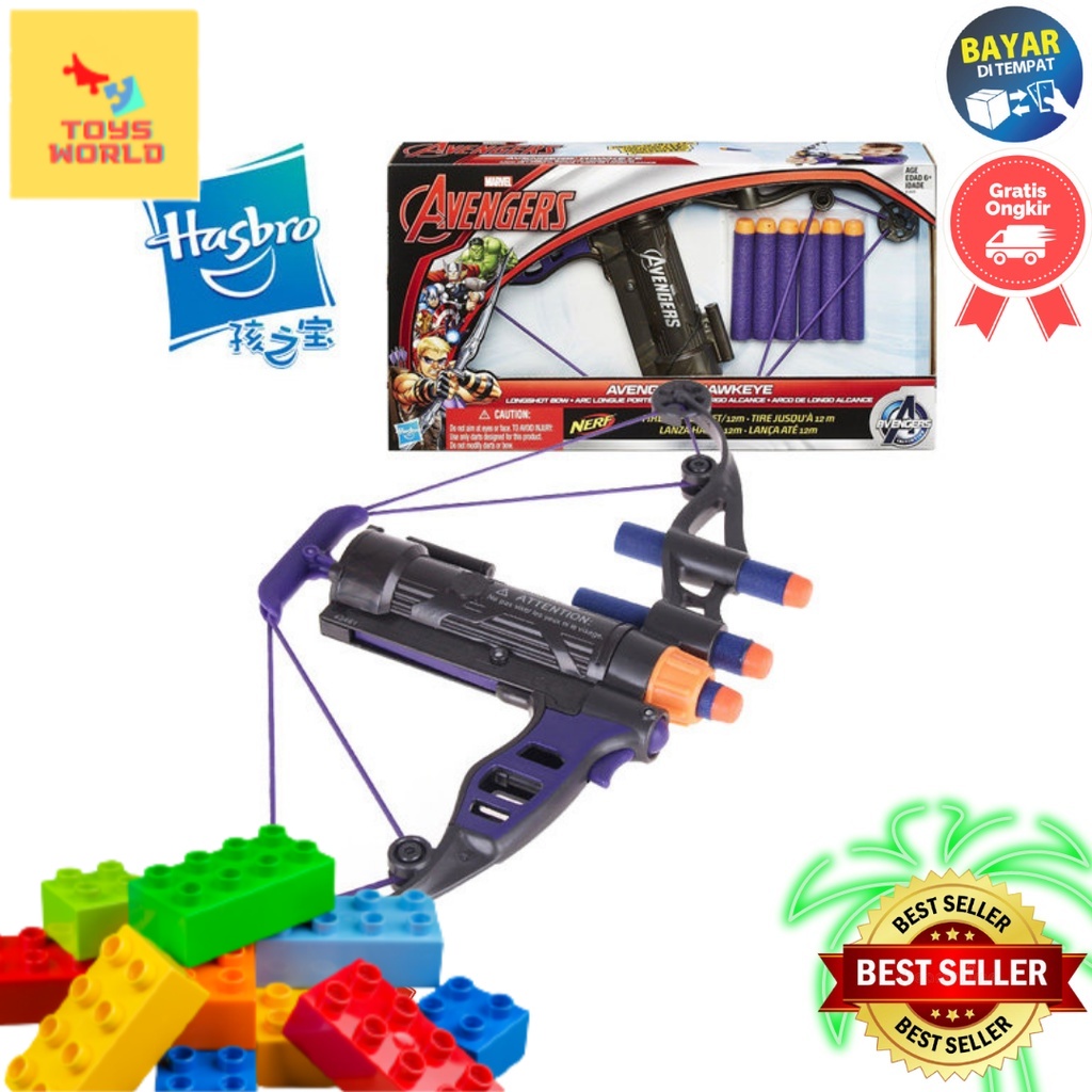 Jual Nerf hawkeye arrow / Mainan pistol anak / Nerf Pistol mainan ...