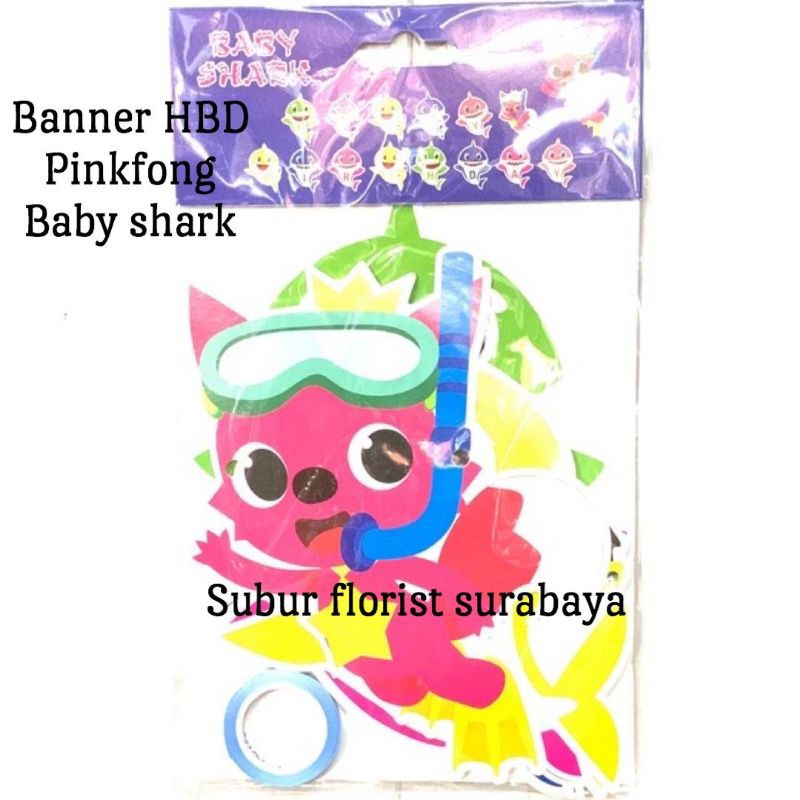 Jual Banner HBD Pinkfong / Banner Happy Birthday Pinkfong | Shopee ...