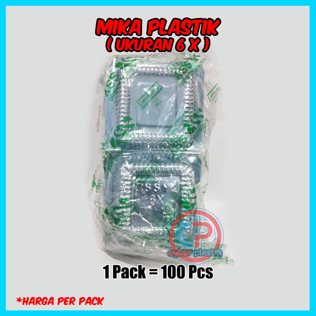 Jual Mika Plastik Ukuran 6X SSY isi 100 Pcs | Shopee Indonesia