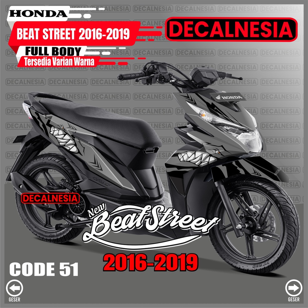 Jual Decalnesia Decal Beat Street Old 2018 2019 Full Body Stiker Motor ...