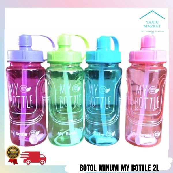 Jual BOTOL MINUM JUMBO 2 LITER MY BOTTLE botol minum sport 750ML 1000ML ...