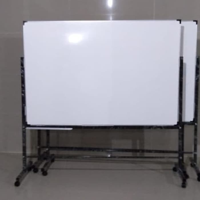 Jual white Board stand Roda 80 x 120 cm Non Magnetik | Shopee Indonesia