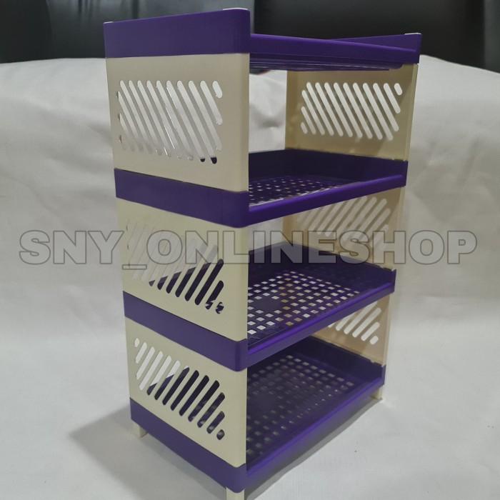 Jual Rakku Rak 4 Susun / Rak Serbaguna / Rak Susun Ungu Plastik Durio ...