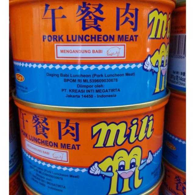 Jual Mili Pork Luncheon Meat / Daging babi kaleng / Pork Ham 397 gr ...