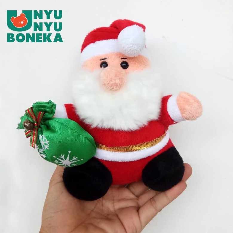 Jual Boneka santa natal merry Christmas 17cm souvenir salju | Shopee ...
