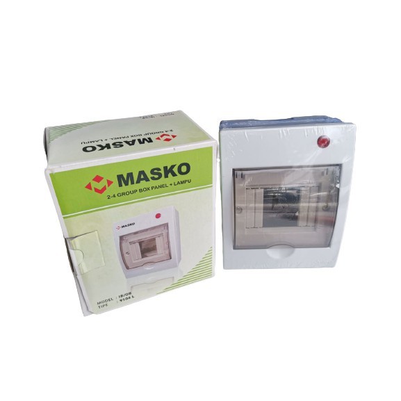 Jual MASKO BOX MCB 4 GRUP + Lampu 9104L 9104 Rumah isi 4 IB Inbow ...