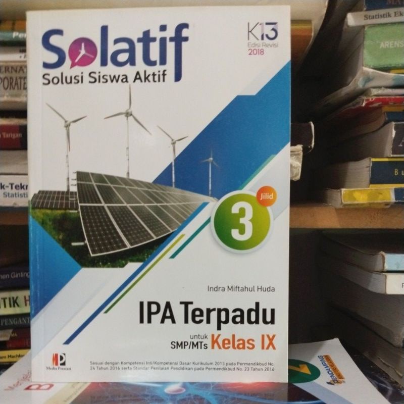 Jual buku solatif ipa terpadu kelas 9/3 smp masmedia revisi | Shopee ...