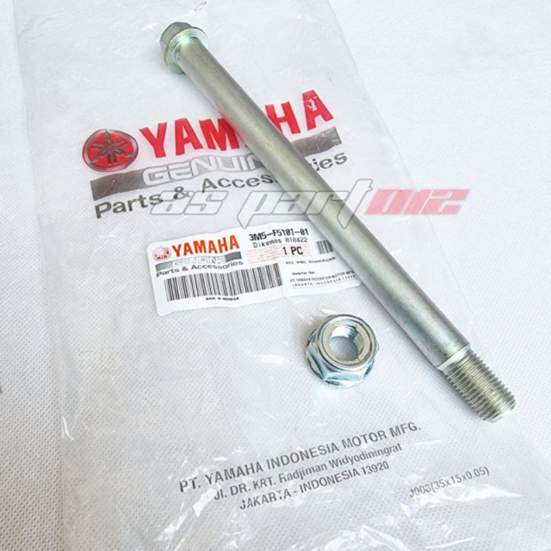 Jual Baut as roda depan rx king rxking original yamaha lengkap mur 3M5 ...