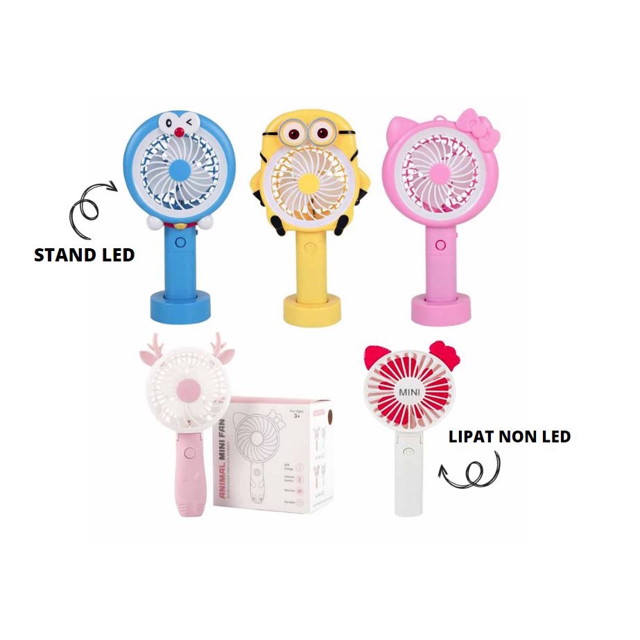 Jual Kipas Angin Mini Portable Karakter Kipas Angin USB Genggam ...