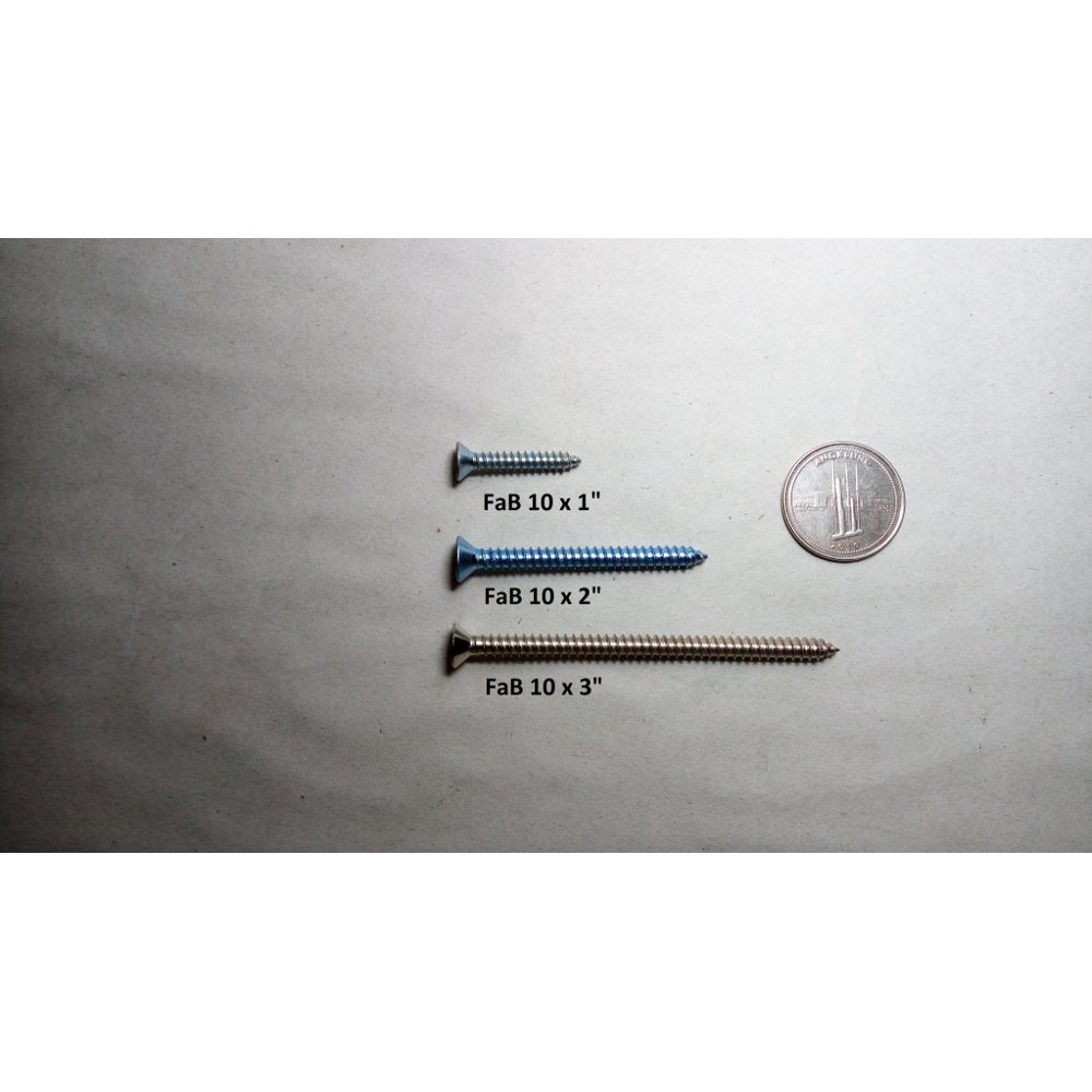 Jual Jual Sekrup Skrup Screw Kepala Datar FaB 10 x 3 Putih Diskon ...
