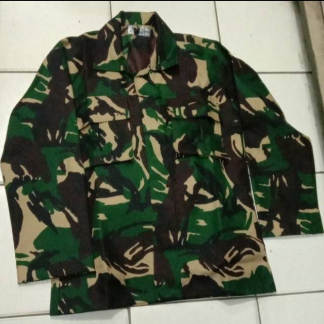 Jual Baju PDL Tempur TNI / loreng malvinas Bahan Ponco | Shopee Indonesia
