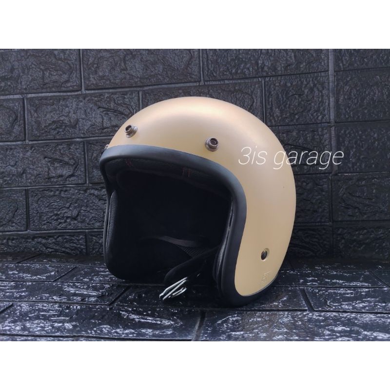 Jual HELM SLIM HEAD RETRO CLASSIC BUSA SEMI KULIT | Shopee Indonesia
