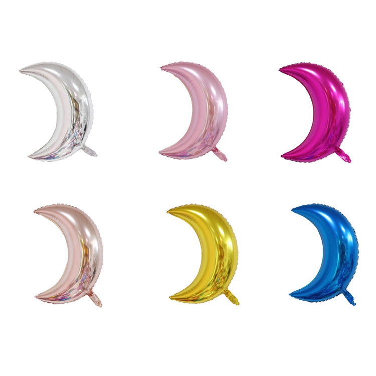 Jual Balon Foil Bentuk Bulan Sabit | Foil Half Moon JUMBO satuan murah ...