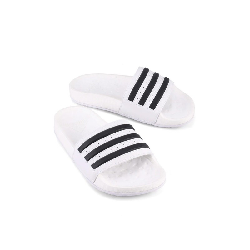 Jual JUAL SENDAL ADIDAS ADILETTE BOOST SLIDERS WHITE / CBLACK | Shopee ...
