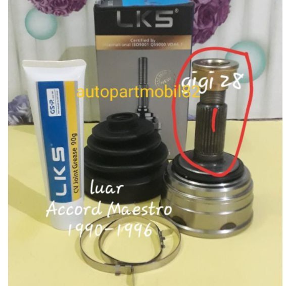 Jual CV Joint Luar As Roda Depan Luar As Kopel Honda Accord maestro | Shopee Indonesia